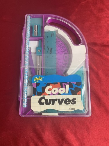 Helix Cool Curves Maths Geometry Exam Set - 9 Piece Assorted Purple | eBay
