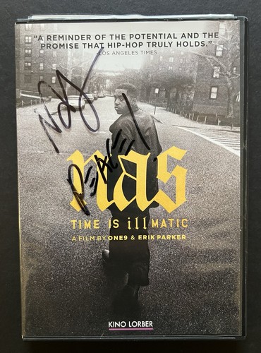 Authentic Nas AUTOGRAPHED Time is Illmatic DVD movie sealed hand signed ...