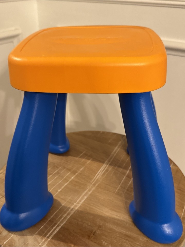 VTECH Touch & Learn Activity Desk Replacement Stool Blue Orange Seat ...