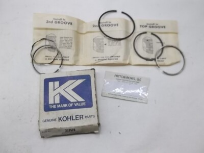 Piston Ring Set 232575S for Kohler K161-281060; K161-281154; K161 ...