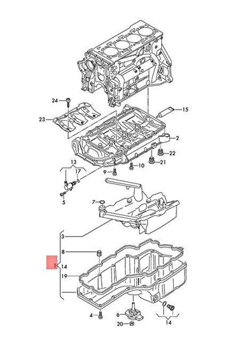 Genuine AUDI VW A4 Avant S4 quattro A4L oil sump-lower part 06L103598R ...