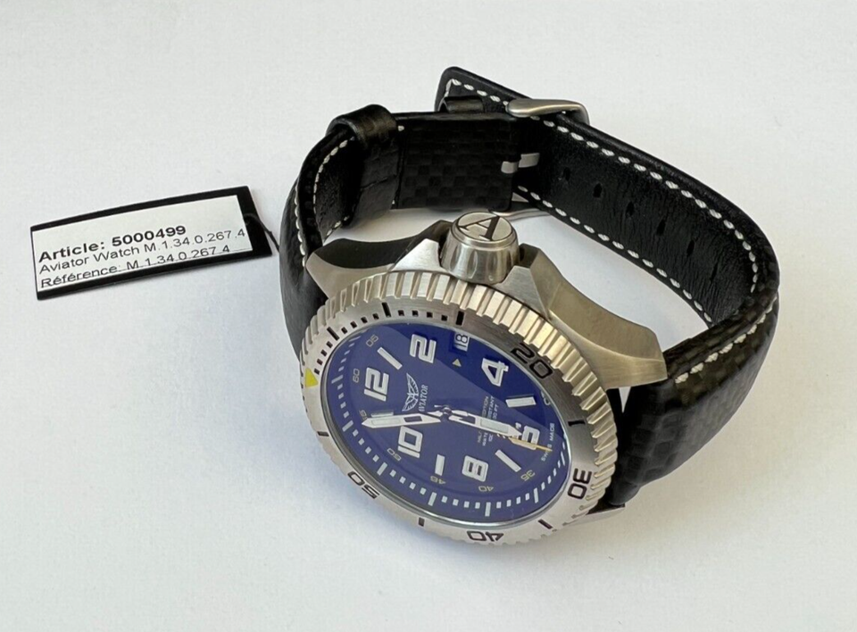 aviator swiss made watch ltd edition military watch | eBay UK