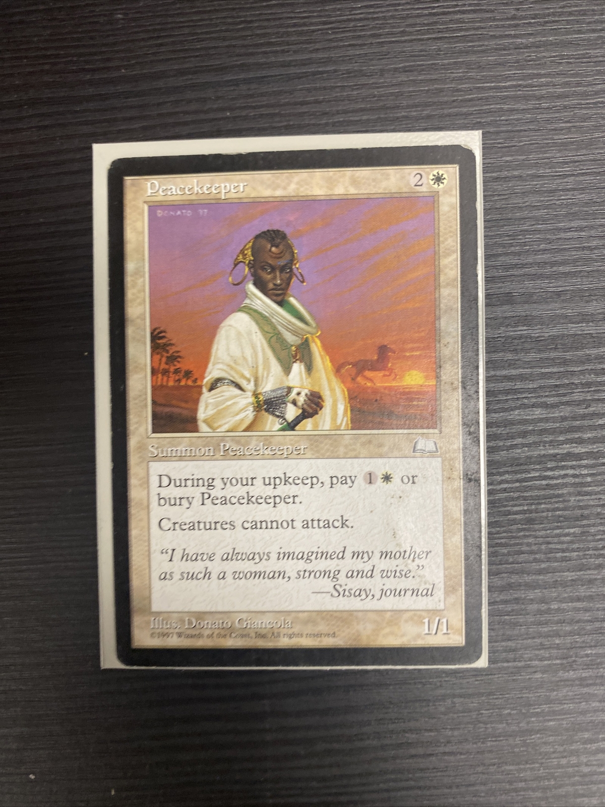 Peacekeeper 1997 Wizards of the Coast Magic of the Gathering Card | eBay