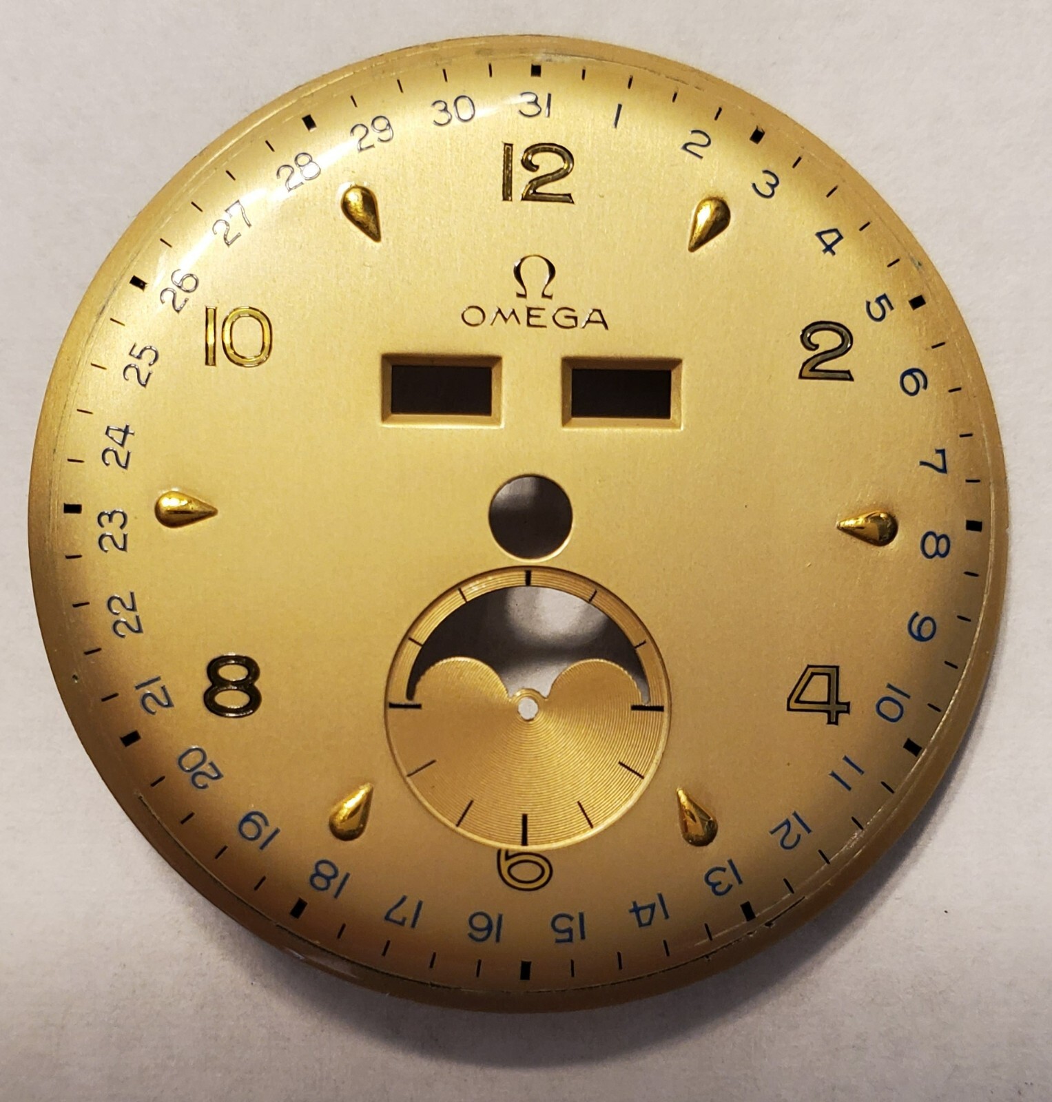 Omega Triple Date Moonphase Dial | eBay