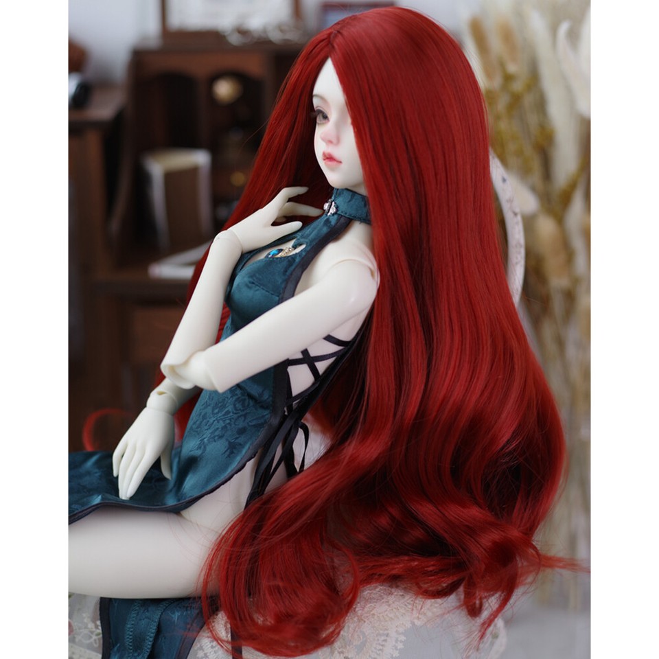 Yutotue Dolls Wigs Long Wavy Hair Wig for 1/3 1/4 1/6 BJD Doll Fashion ...