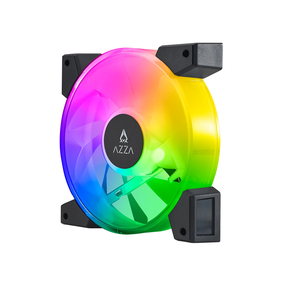 AZZA Hurricane II Digital ARGB Fan 120mm X RF Remote, 51% OFF
