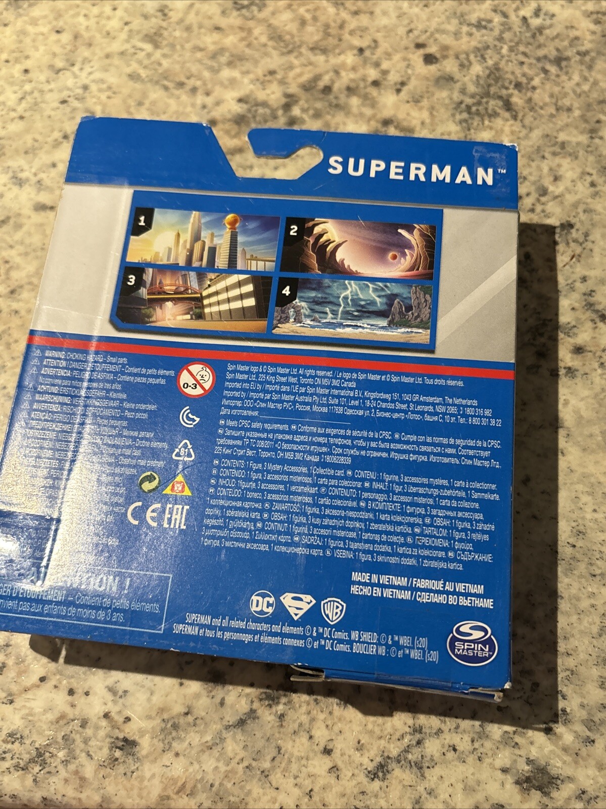 Spin Master DC Black Suit Superman 1st Edition 4" Action Figure