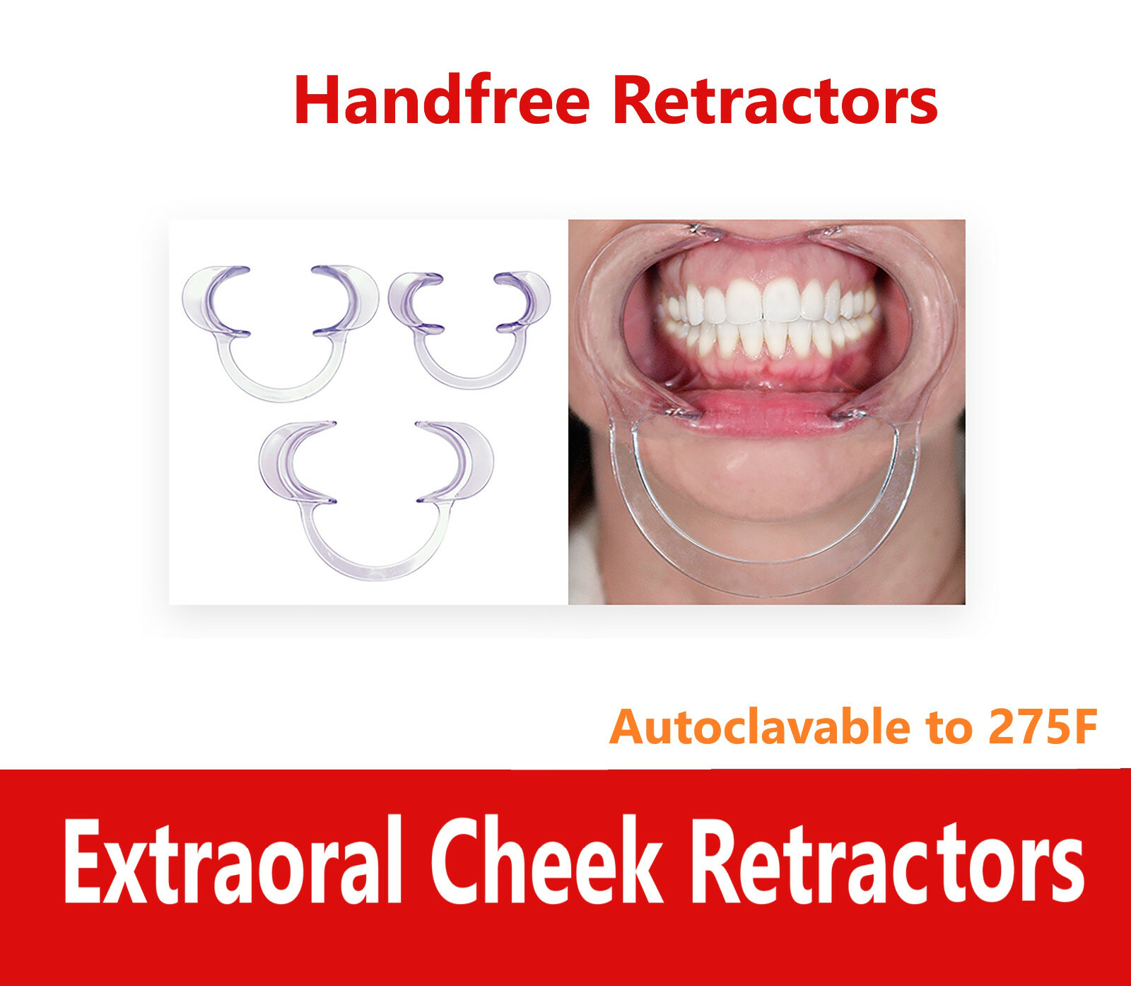 Extraoral Cheek Retractors Handfree Reusable Autoclavable, Adult Child ...