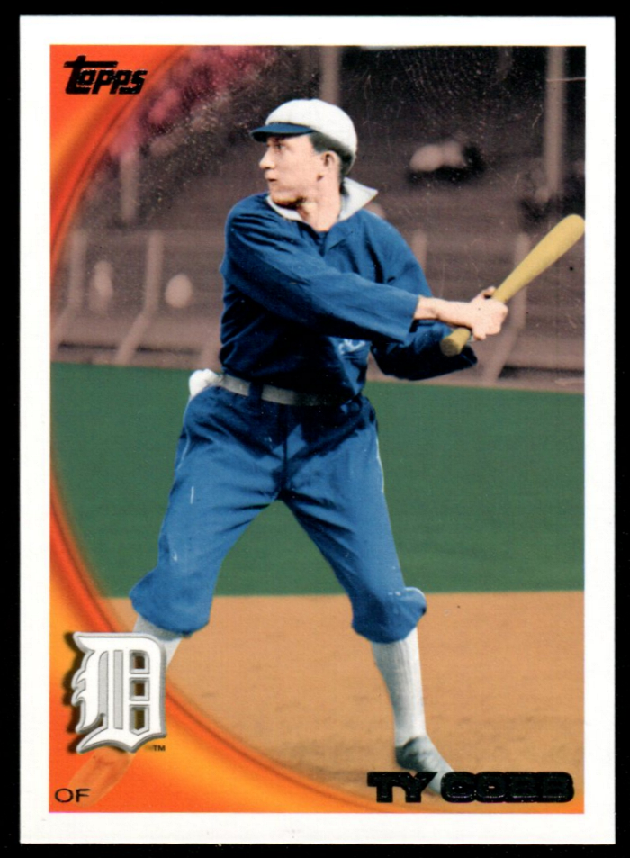 2010 Topps Series 2 Ty Cobb #650 Legend Photo Variation SP Detroit ...