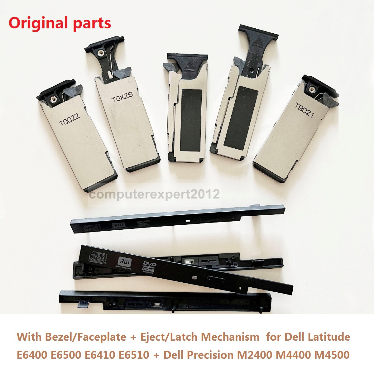 with Bezel + ejector 2nd SATA HDD SSD Caddy for Dell Latitude E6400 ...