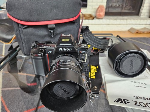 Nikon N8008 Camera W 2Lense Accessories manual box and straps | eBay
