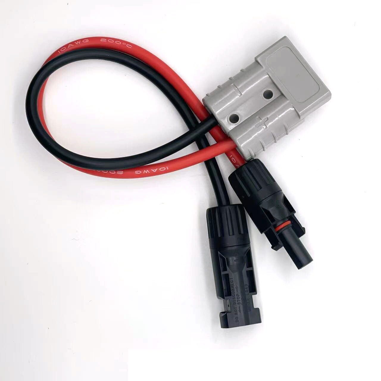 50 AMP Anderson Plug to Solar Panel Cable Y Adaptor Connector 30cm 4mm² ...