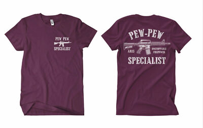 Pew-Pew Specialist T-Shirt Burgund FB Morale Isaf Navy Seals Operator ...