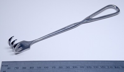 Weck Volkmann Retractor 8¾" Stainless Steel Surgical 3-Prong Sharp | eBay