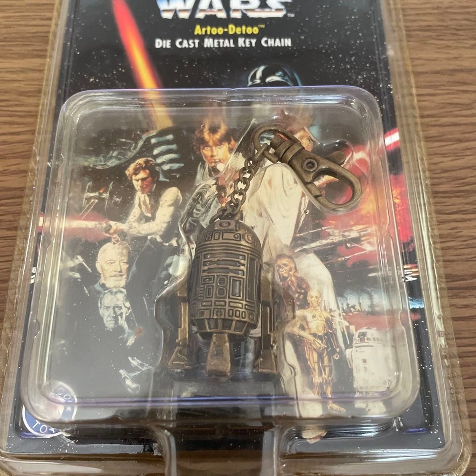 Star Wars Keychain R2-D2 die-cast metal unopened rare vintage item ...