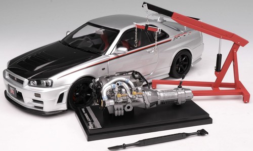 Nissan Skyline GT-R (R34) CRS 1/18 - M83431 MOTORHELIX | eBay