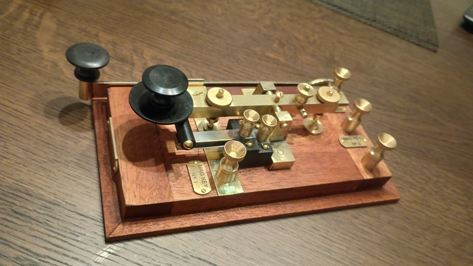 Morsetaste Titanic Marconi Guilliotine Telegraph Key | eBay.de