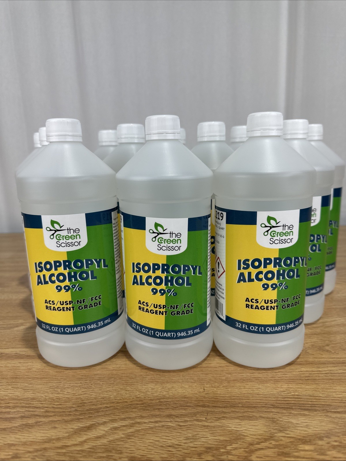 99% Isopropyl Alcohol 3 Gallons NOT FOR SALE IN CALIFORNIA (12) 1 quart ...