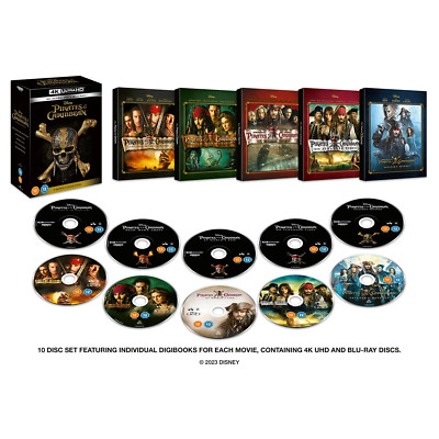 Pirates of the Caribbean: 5-Movie Collection [12] 4K UHD Box Set | eBay UK