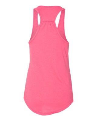 Next Level Women's Gathered Racerback Tank Pink Size XL | eBay