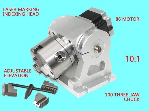 CNC Indexing Head Laser Marking Machine A Axis Fourth Axis Adjustable ...