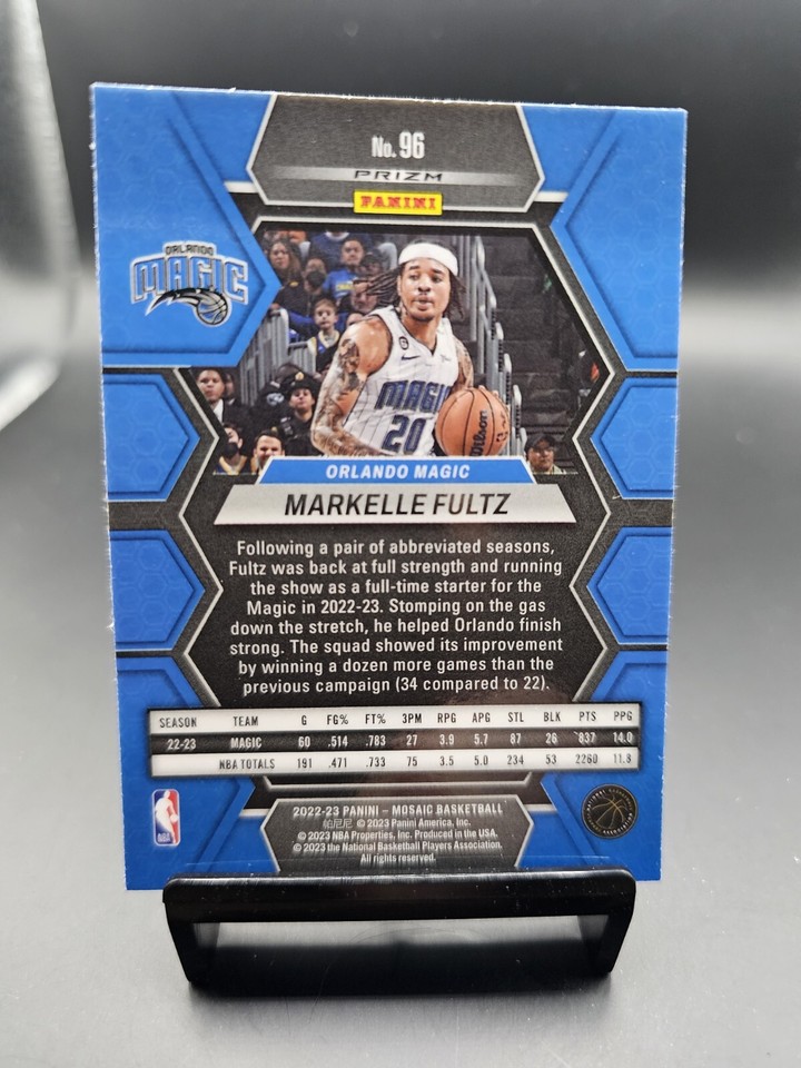2022-23 Panini Mosaic Mosaic Green #96 Markelle Fultz - Orlando Magic ...
