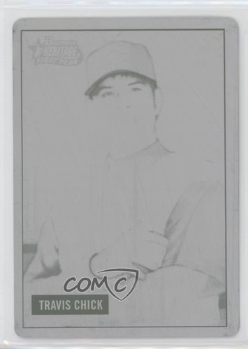 2005 Bowman Heritage - Printing Plate Black #276 Travis Chick /1 (RC ...