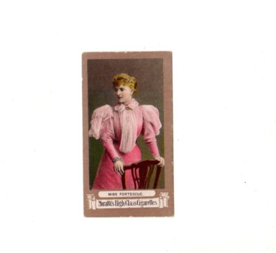Cigarette type card Muratti Actresses Cigarette Connoisseur Miss ...