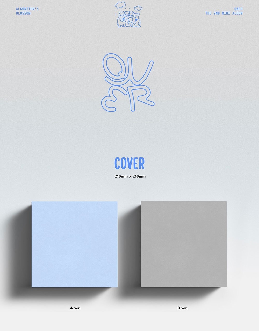[1P] QWER - 2nd Mini ALBUM [Algorithm's Blossom] Photo Book K-pop CD ...