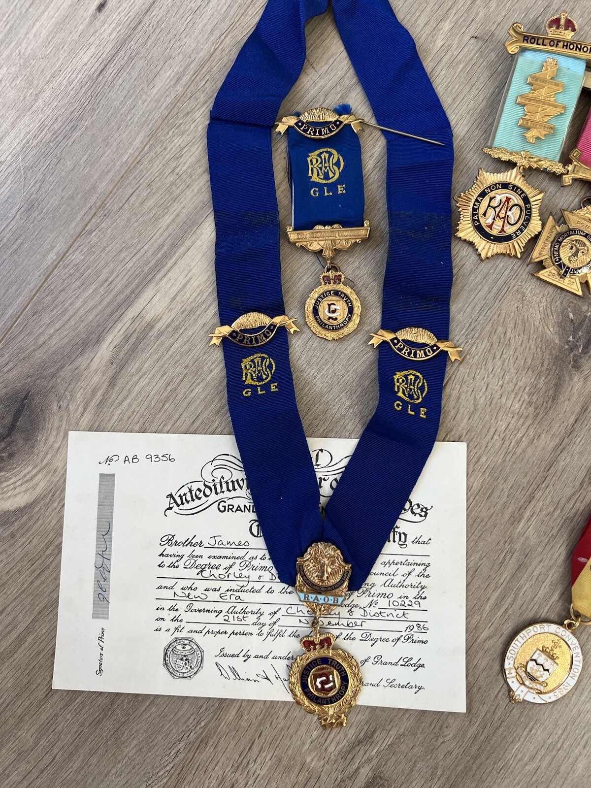 RAOB Sash Jewels Medals Cuffs | eBay UK