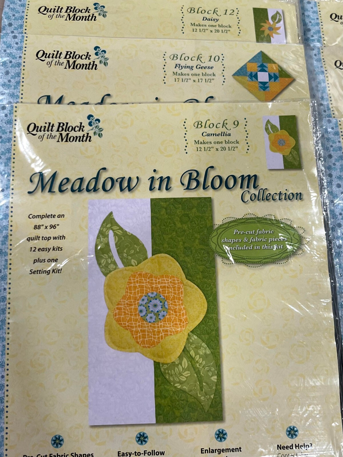 Joann's Meadow in Bloom Block of the Month Quilt Kit CHOICE | eBay