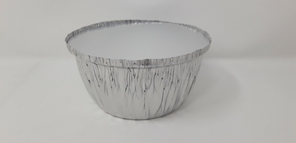 2lb Aluminium Foil Pudding Basins Dish with Lids Bake Oven Cook Bread ...