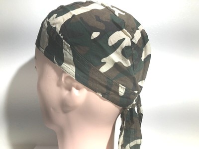 PugsGear Camouflage Cotton Durag Free Shipping camo head wrap do du rag ...