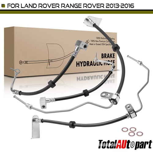 4x Brake Hydraulic Hose for Land Rover Range Rover 2013-2016 Sport 14 ...