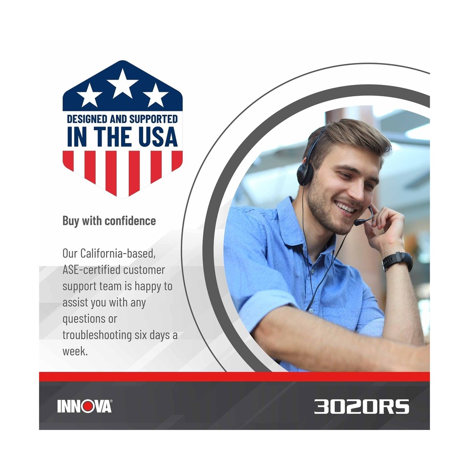 INNOVA 3020RS Fast & Easy-to-Use Check Engine Code Reader, OBD2 Scan ...