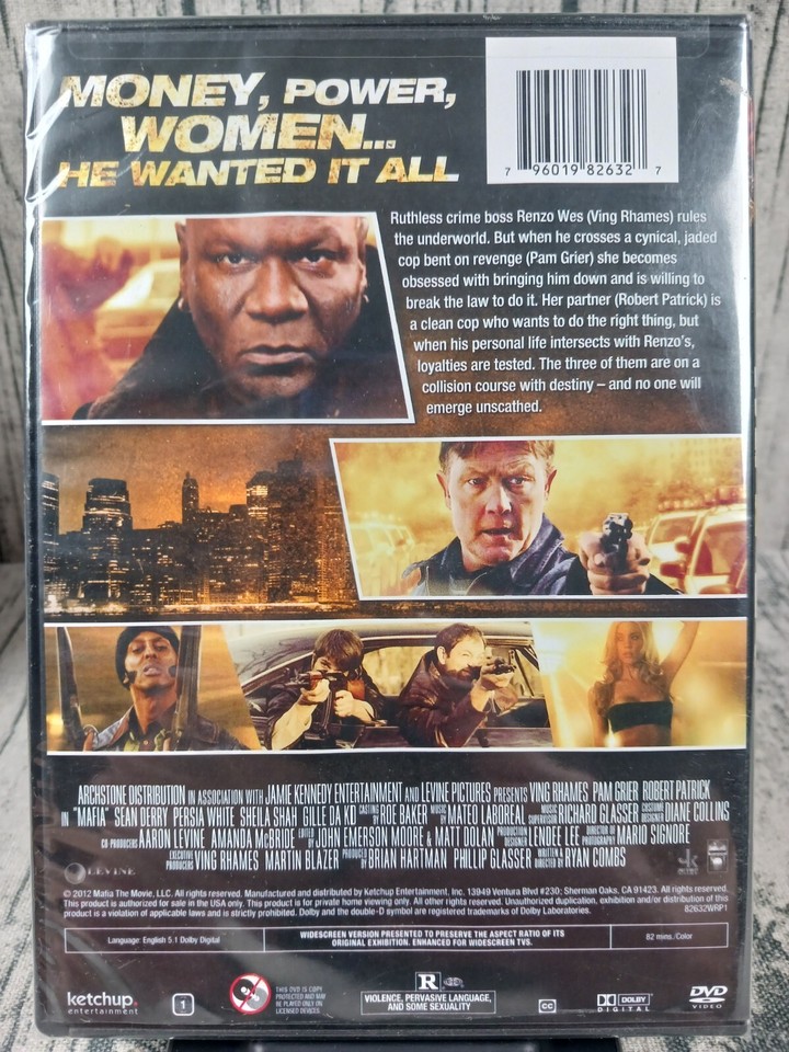 Mafia (DVD, 2012, Widescreen) Ving Rhames, Pam Grier Robert Patrick ...