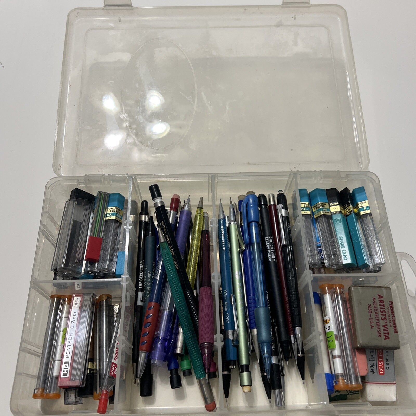 Lot Of Mechanical Pencils Leads Erasers Vintage Modern Pentel Zébra Bic ...