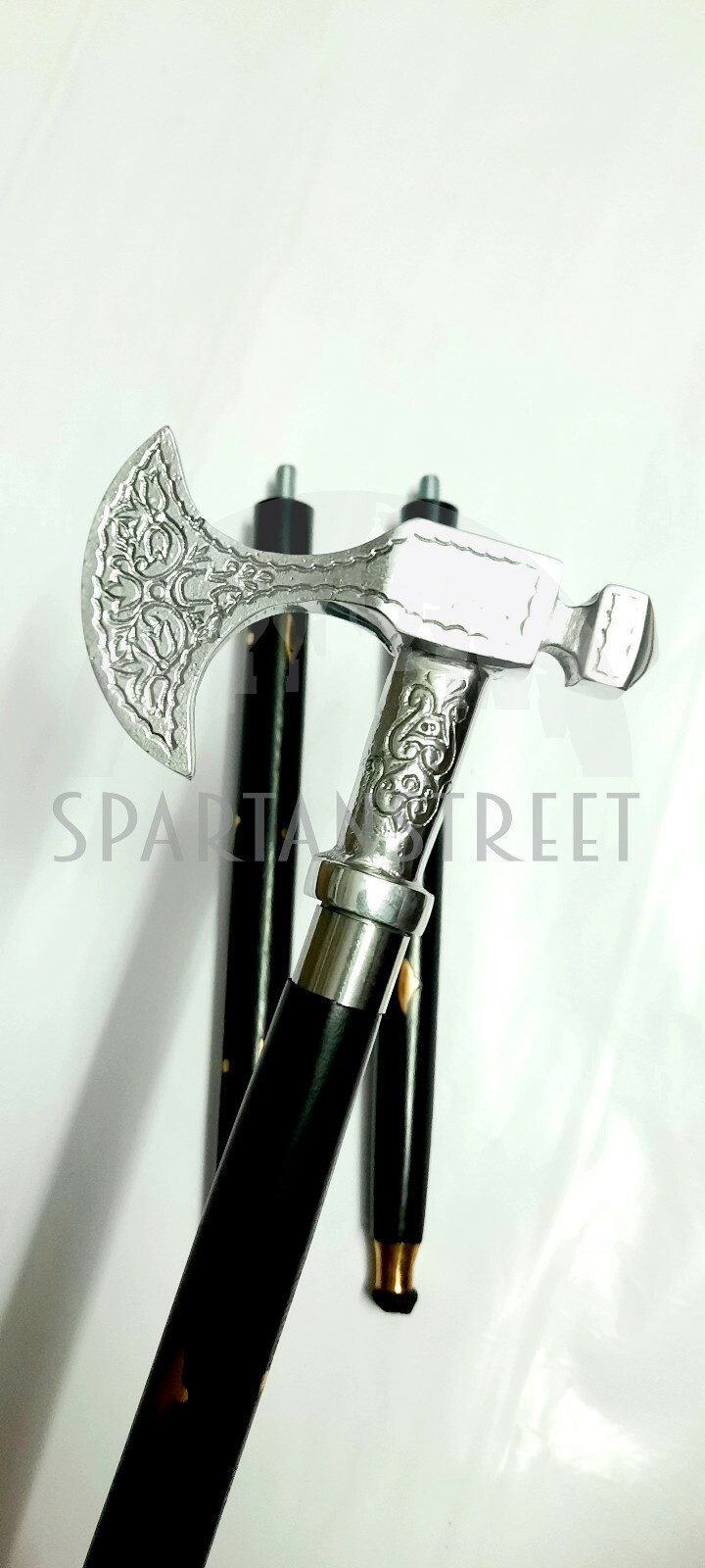 Walking Canes Axe Shape Elegant Handle Chrome Finish … - Gem