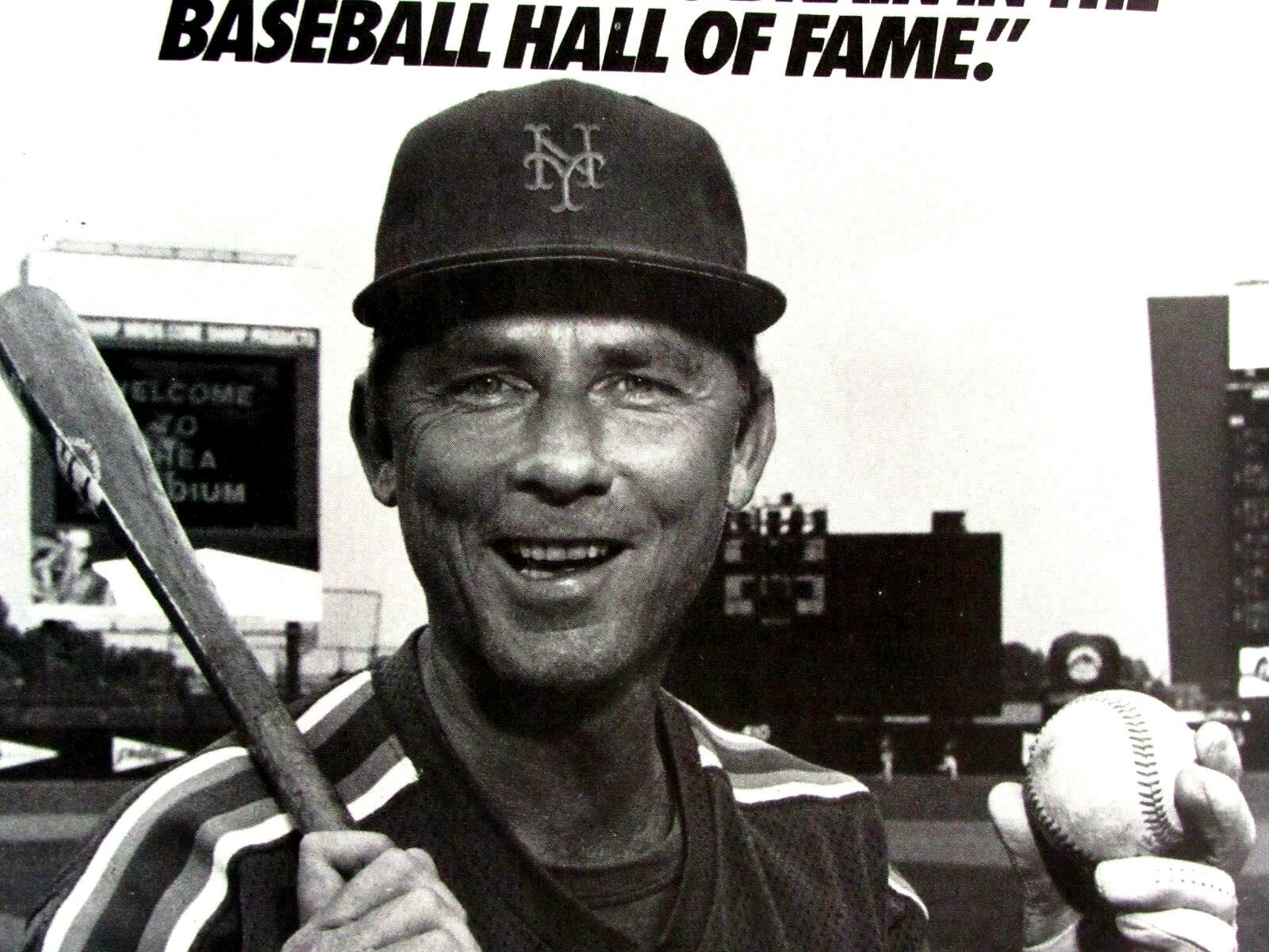 Bud Harrelson Bill Mazer New York Mets Fox 5 WNYW Original Print Ad 8.5 ...