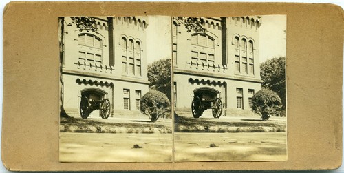 Stereoview Photo Harrisburg PA State Arsenal Civil War Cannon Amateur ...