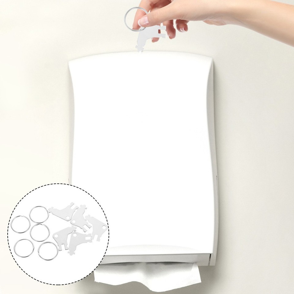 5 Sets Toilet Paper Roll Dispenser Key Replacement Commercial Towel ...