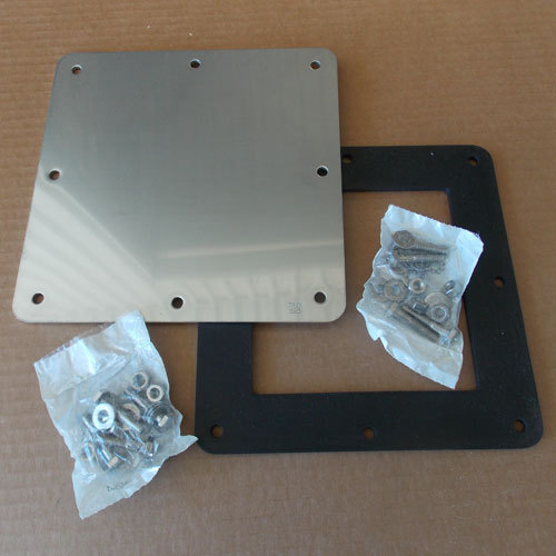 NEW Hoffman F66WPFG Wireway, Steel/Epoxy, Closure Plate, 6.00" x 6.00 ...