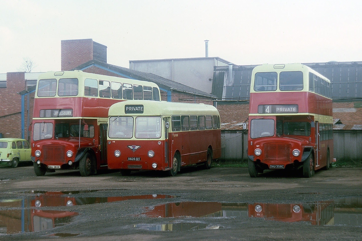 Red Rover AEC Aylesbury Depot 1978 6x4 Bus Photo | eBay
