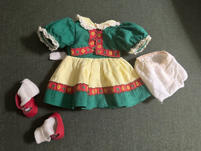 Gorgeous original green colored P-90 Toni Doll Dress for 14" doll ...