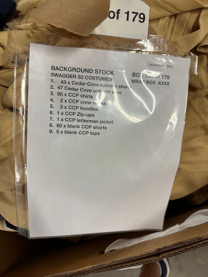 Swagger Apple TV Show Cedar Cove Prep Mustangs Prop Worn Blue T-Shirt ...