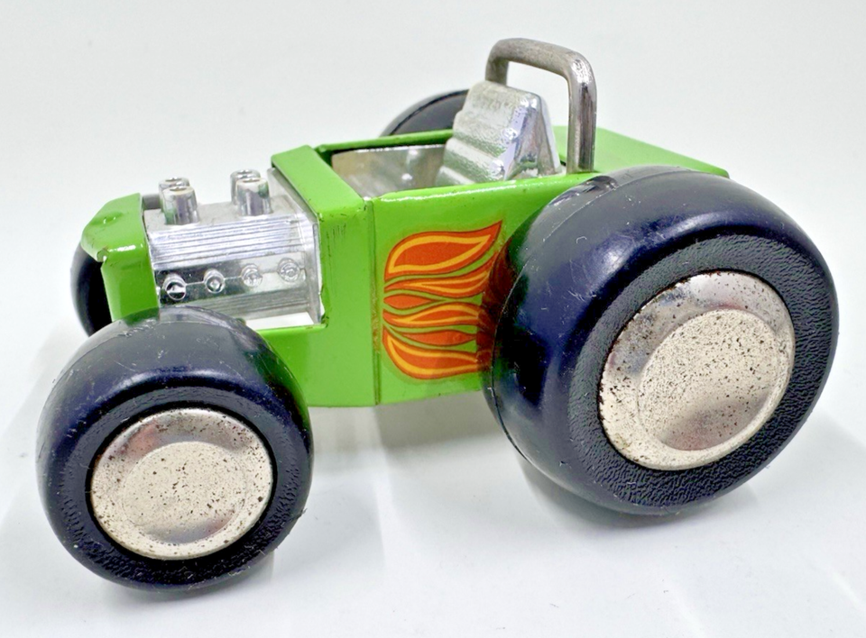 Vintage Buddy L Roadster Green Hot Rod 3" Pressed Steel Made in Japan ...