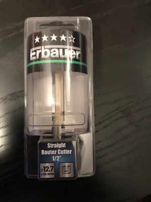 Erbauer Straight Router Cutter 1/2;" 12.7 x 50.8mm | eBay UK