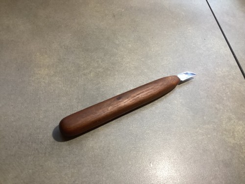Skew knife 5mm blade with Walnut Handle Marked Beautifully made Tool | eBay