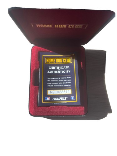 Pinnacle Home run club set with coa | eBay