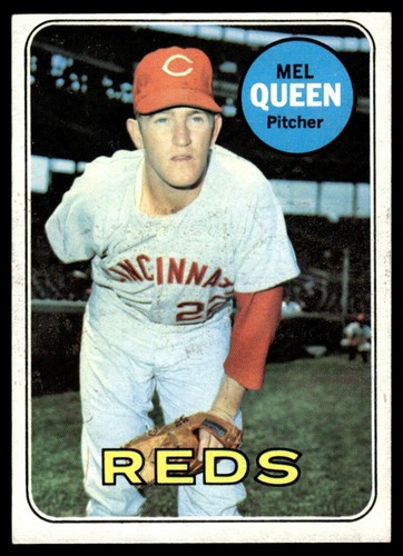 1969 Topps MEL QUEEN #81 Cincinnati Reds wax residue | eBay
